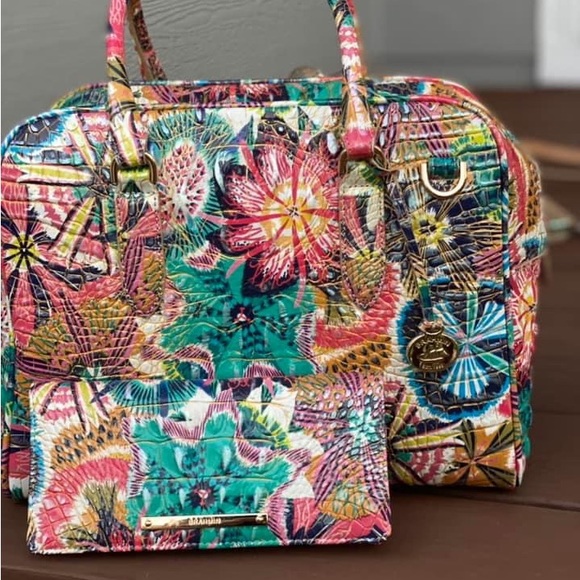 Brahmin | Bags | Brahmin Marissa Desert Bloom And Matching Ady Wallet ...